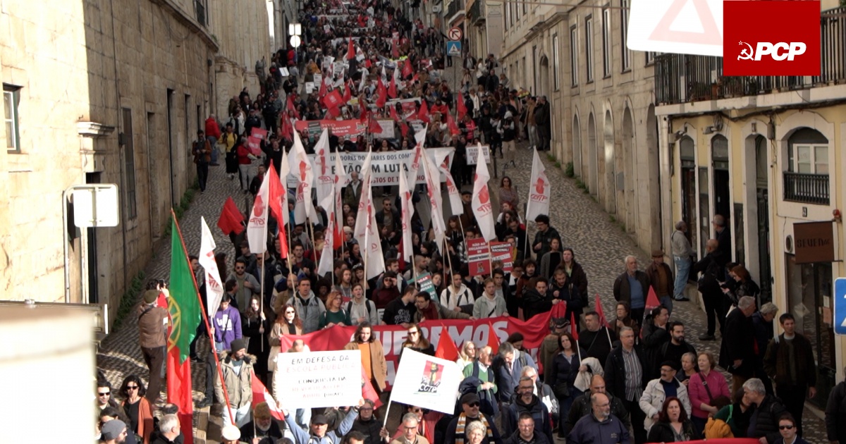 «Uma grande jornada de luta de quem trabalha em Portugal» | Partido ...