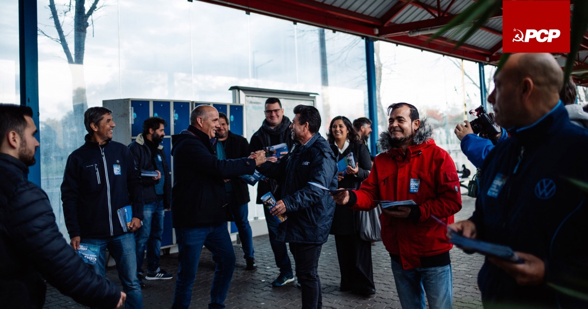 Contacto com trabalhadores da Autoeuropa | Partido Comunista Português