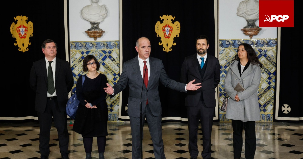 Audiência com o Presidente da República | Partido Comunista Português