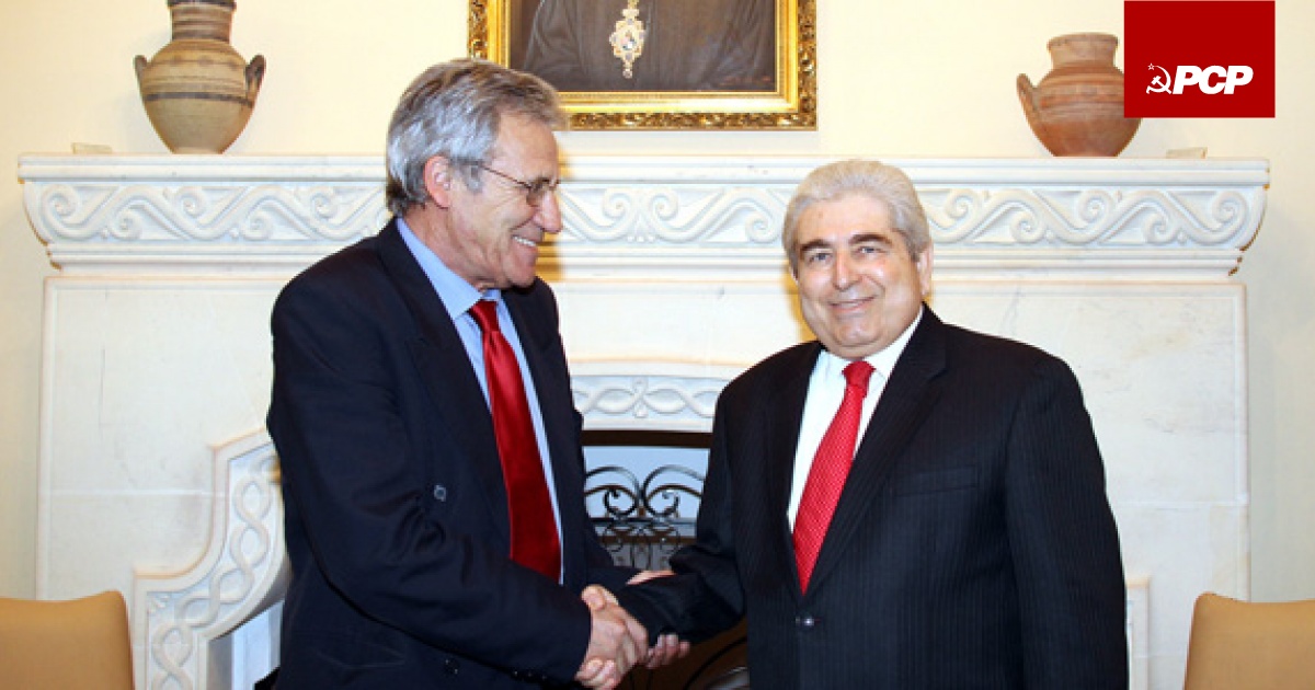 Encontro do Secretário-Geral do PCP com o Presidente da República de ...